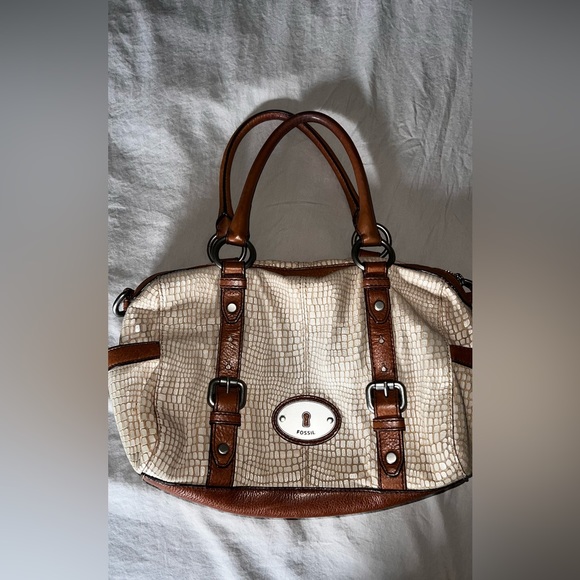Fossil | Bags | Fossil Tan Leather Shoulder Bag | Poshmark